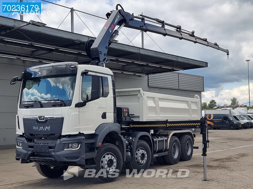 Novi MAN TGS 41.480 8X4 Hiab X HIDUO 228-6 Kran 13m3 3-Seiten Euro 6 kiper