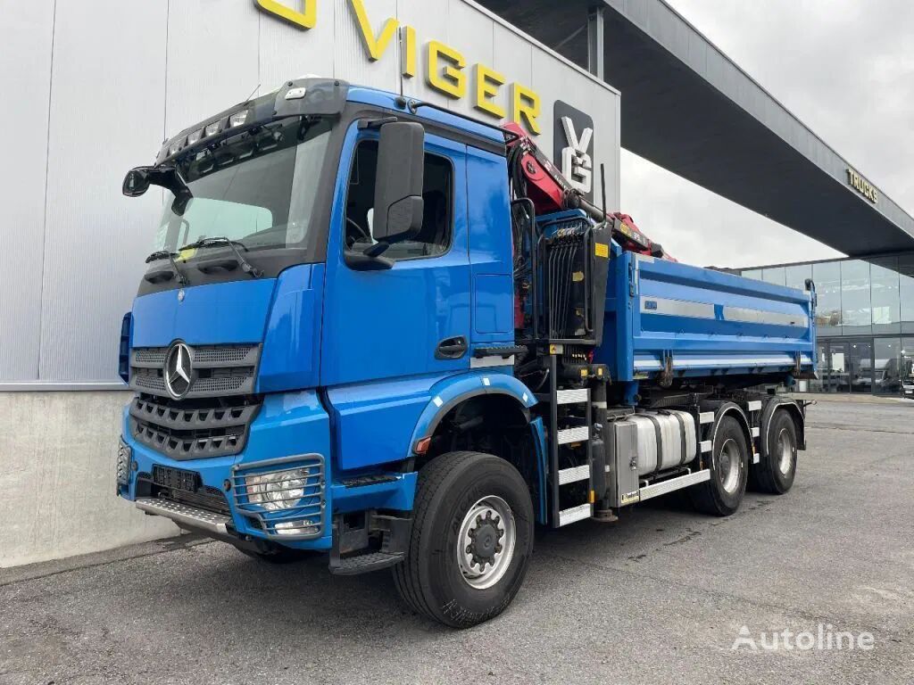 Mercedes-Benz Arocs 3342 *6x6*meegestuurd as*2zijdige kipper*Airco*Bluetooth kiper