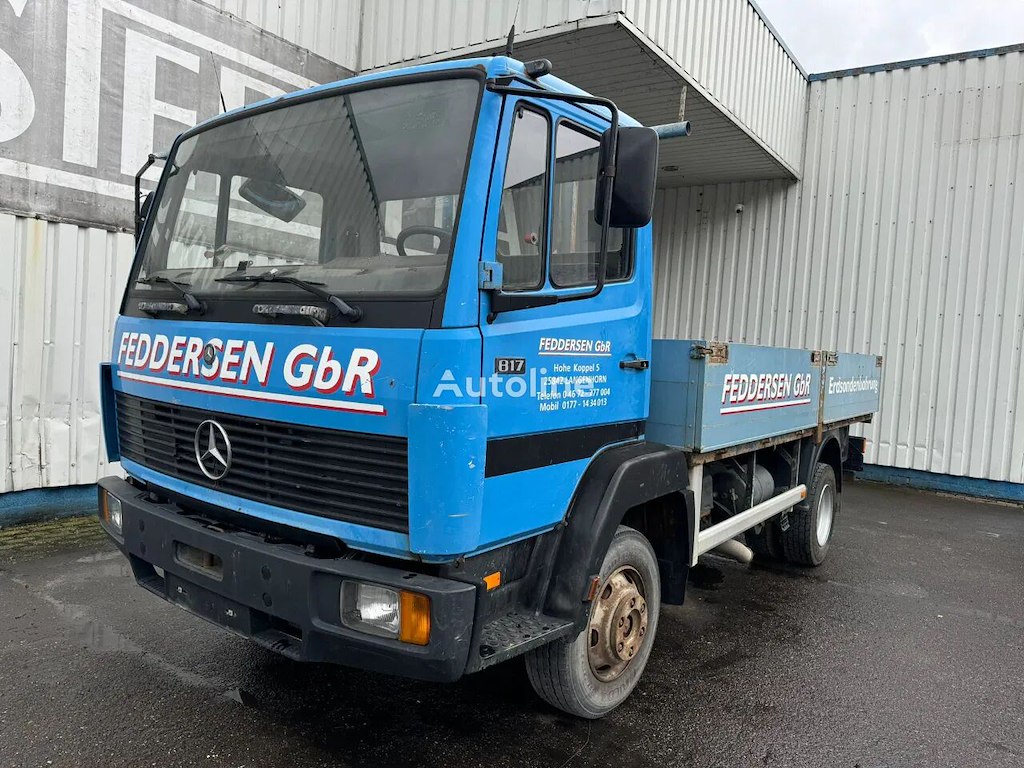 Mercedes-Benz 817, Spring Suspension, Manual pump and Gearbox , Euro 2 kamion s ravnom platformom