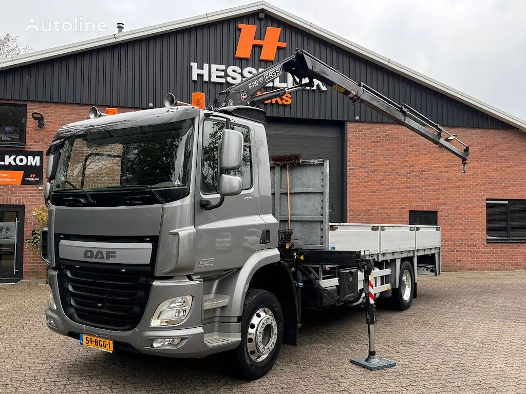 DAF CF 290 Fassi F110B Kraan Crane 305.020KM!! Top conditie kamion s ravnom platformom