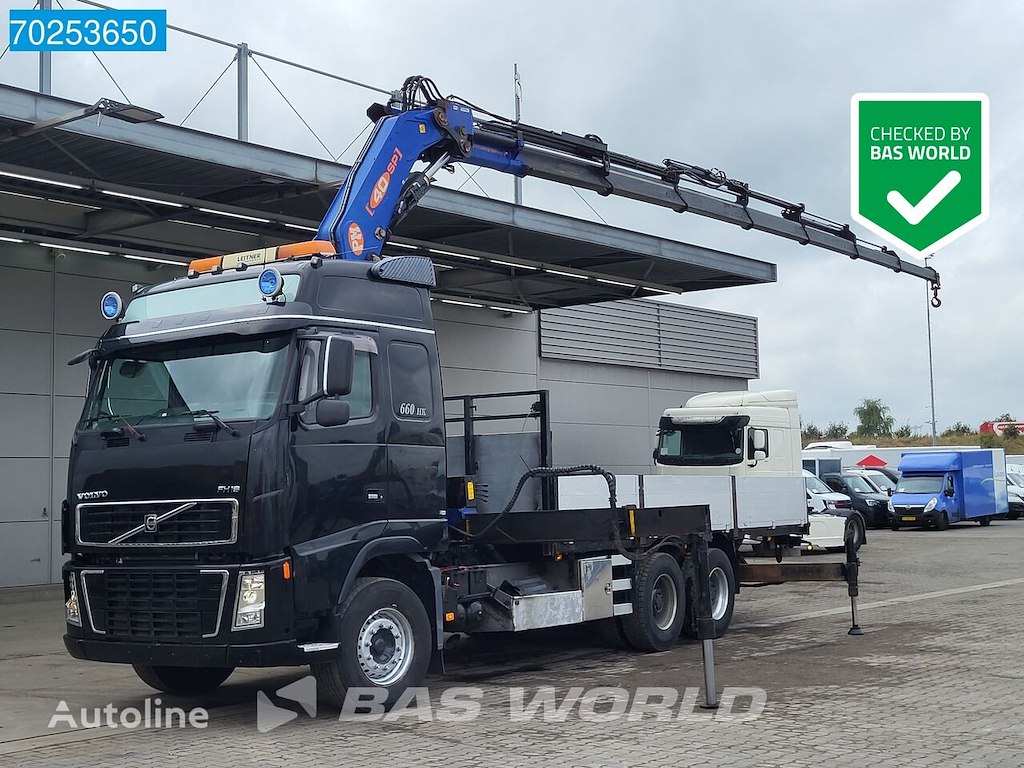 Volvo FH16 660 6X4 PM 40 Ton-Meter Crane 8x Extensions kamion s ravnom platformom