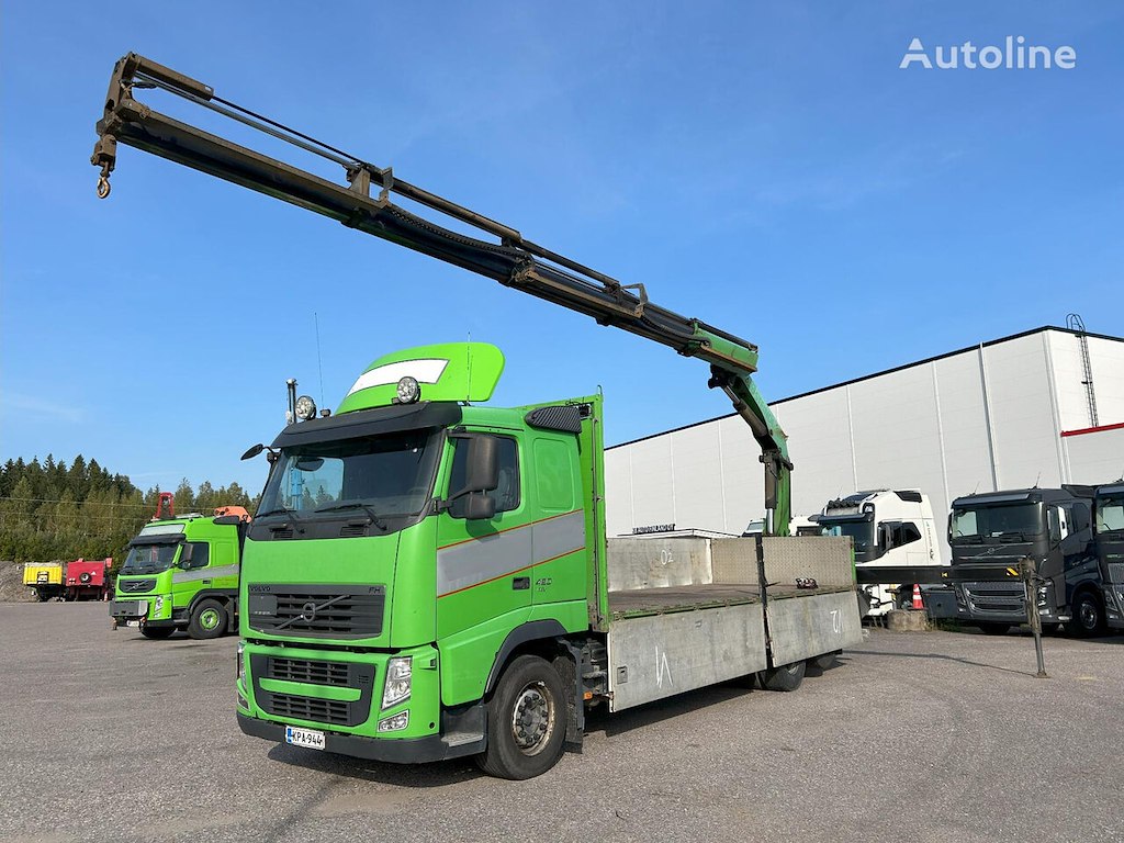 Volvo FM 420 + PALFINGER PK 26002 CRANE WITH VALID INSPECTION kamion s ravnom platformom