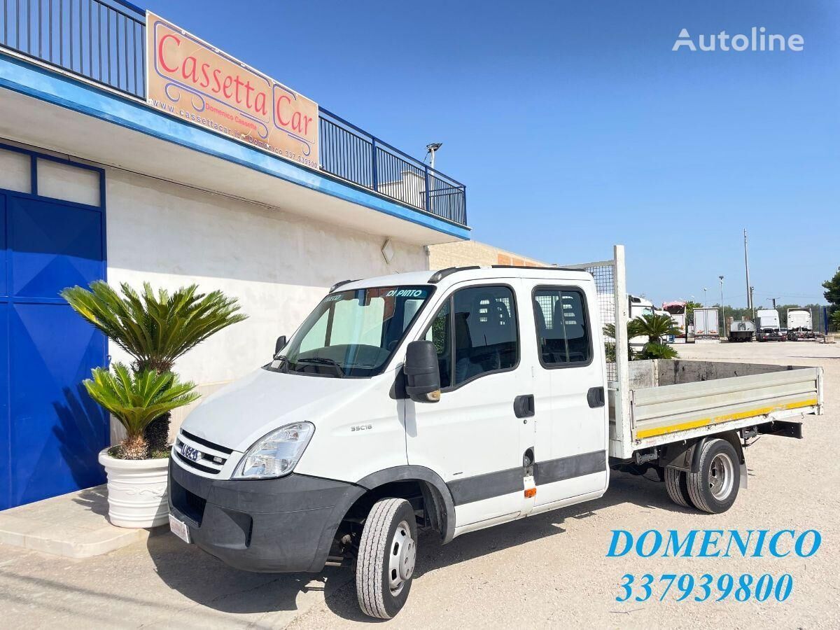 IVECO DAILY 35C18 DOPPIA CABINA CASSONE FISSO kamion s ravnom platformom