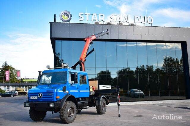 Unimog U 4000 4x4 PALFINGER PK 8501 CRANE CAMPER CHASIS kamion šasija