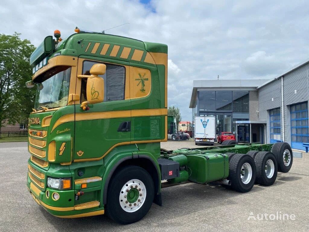 Scania R730 / 8X4 / RETARDER / 9 TONS FRONT AXLE / PTO / HYDRAULICS / L kamion šasija