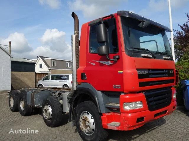 DAF CF 85.380 8x4 CHASSIS MANUAL GEARBOX STEEL SPRINGS kamion šasija