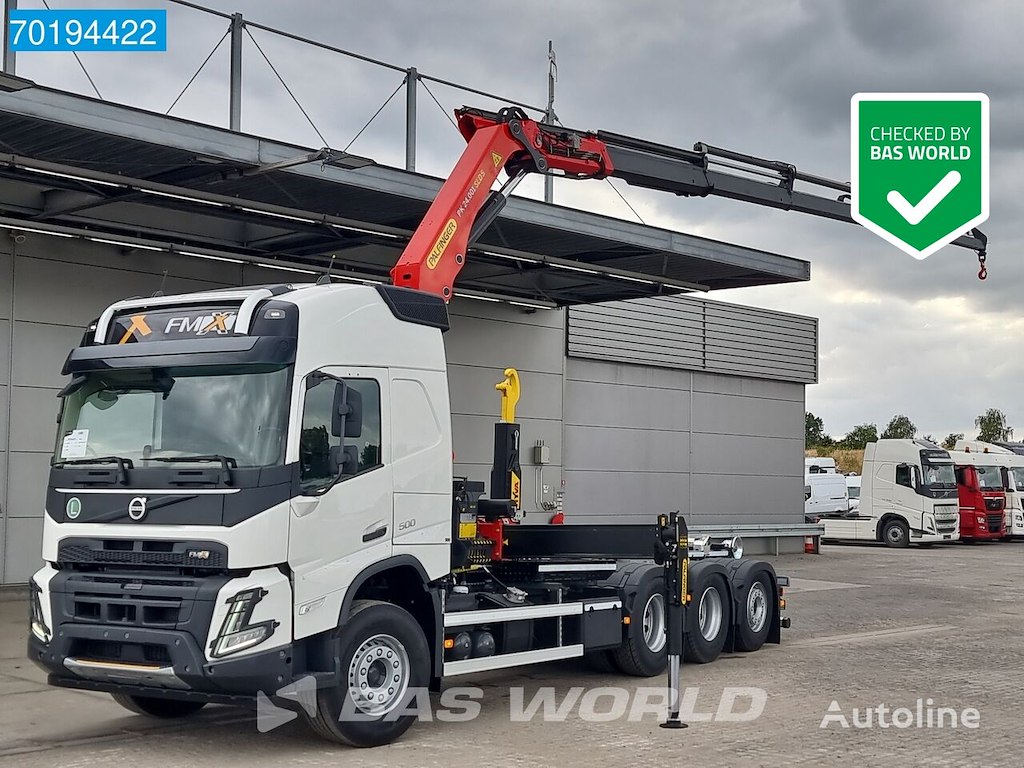 Novi Volvo FMX 500 8X4 NEW Palfinger PK24.001 Crane Kran + Hyva 26-60 Euro kamion rol kiper