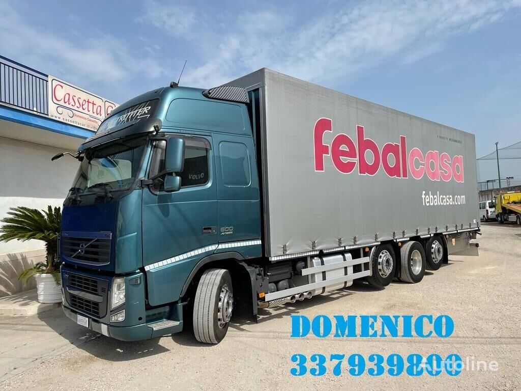 Volvo FH 13 500 4 ASSI STRADALE EURO 5 CENTINATO CON GABBIA TRASPORTO kamion sa klizna zavesa cerada