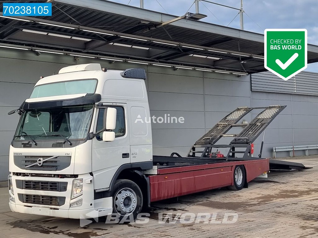 Volvo FM 370 4X2 Hydraulik CAR/VIP transporter Standklima VEB EEV autotransporter