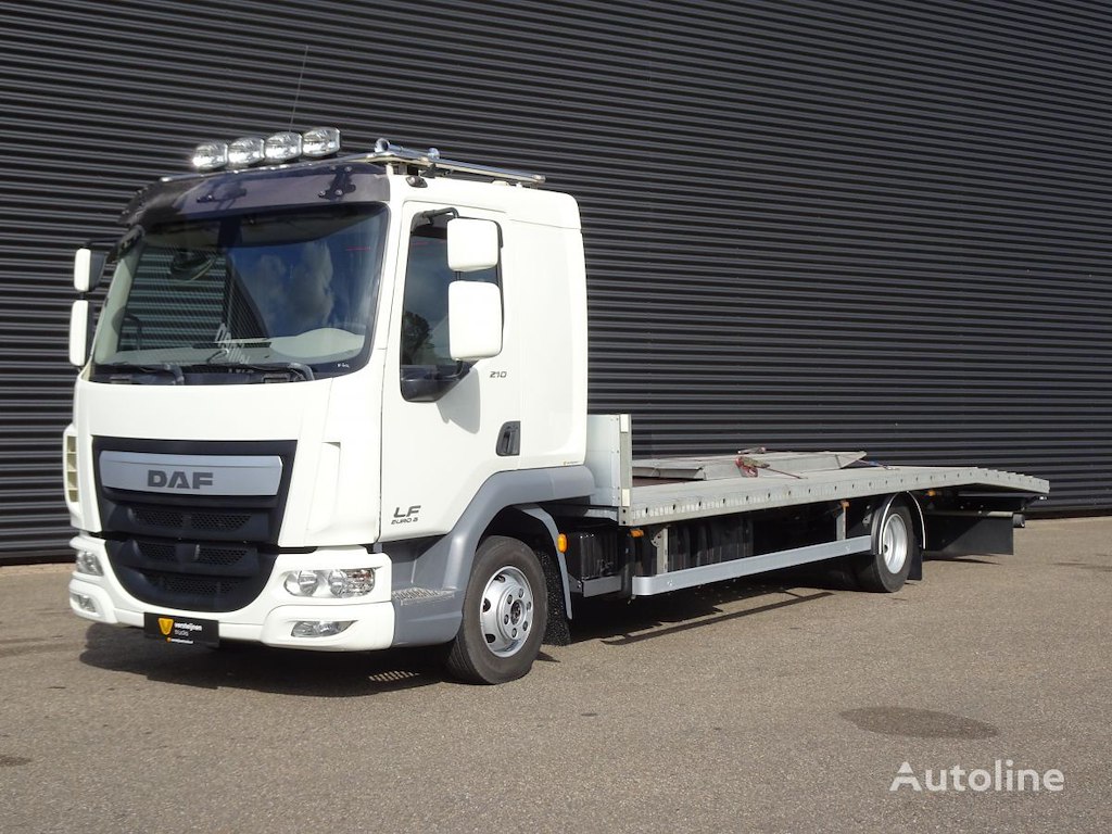 DAF LF 210 EURO 6 / OPRIJ WAGEN / MACHINE TRANSPORT šlep auto