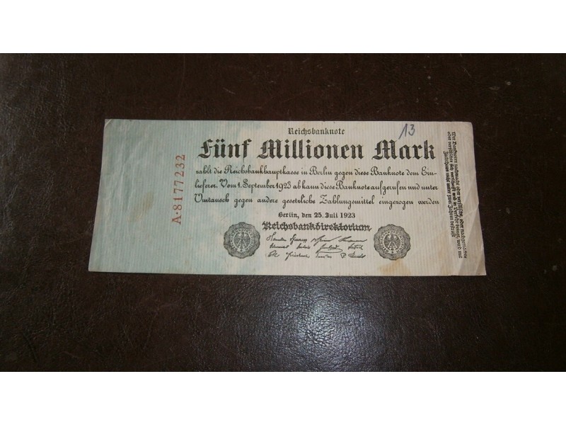 GERMANY 5.000.000 MARK 1923