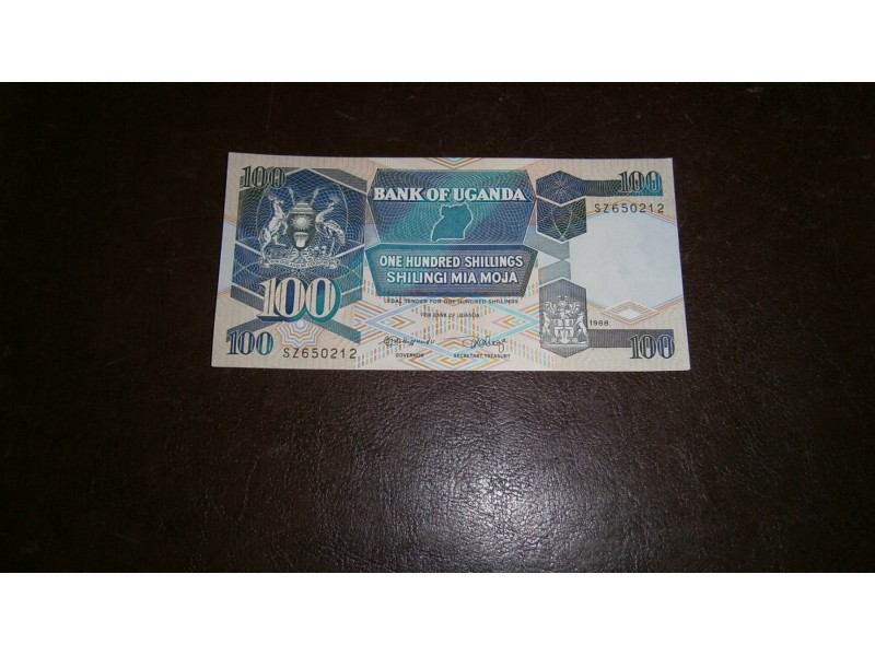 UGANDA 100 SHILINGI 1988 UNC