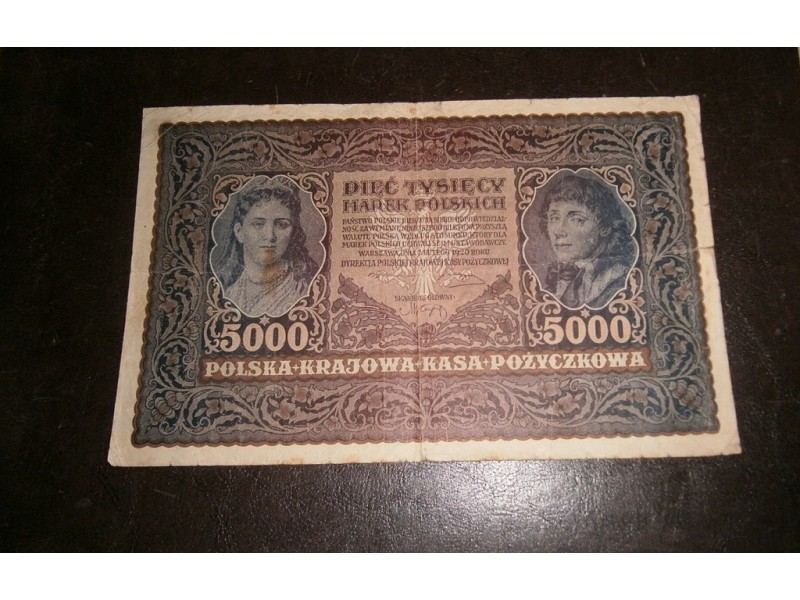 POLAND 5000 MAREK 1920