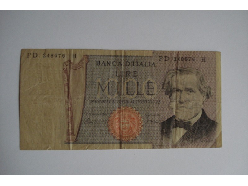 ITALIJA - 1000 LIRA - 1969