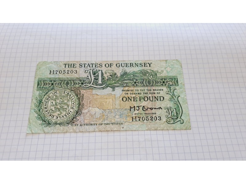 GUERNSEY 1 POUND 1991 GODINA