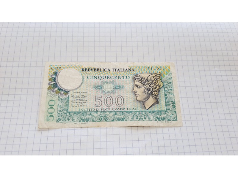 ITALIA 500 LIRA 1974 GODINA