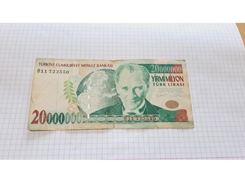 TURSKA 20000000 LIRA