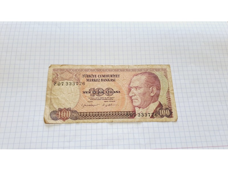 TURSKA 100 LIRA