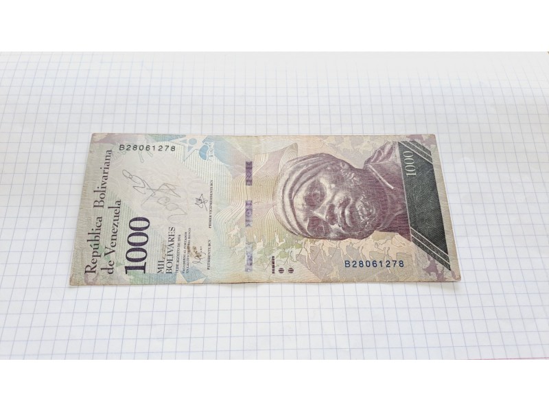 VENECUELA 1000 BOLIVARES 2016 GODINA