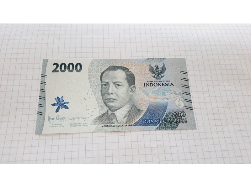 INDONEZIJA 2000 RUPIAH 2022 GODINA *UNC*