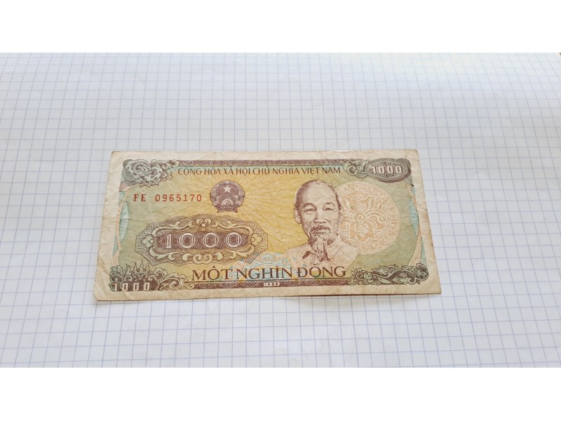 VIETNAM 1000 DONG 1988 GODINA