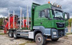 MAN TGS 26.500 Holztransporter mit Palfinger Kran kamion za prevoz drva