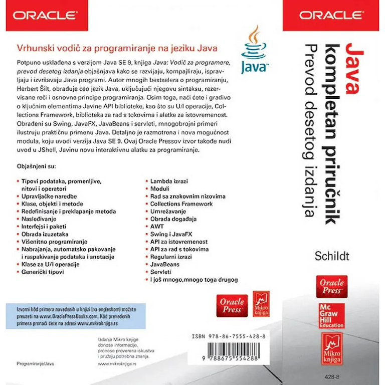 JAVA JDK 9 KOMPLETAN PRIRUČNIK prevod 10 izdanja