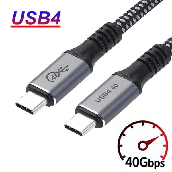 Kabl USB-C Kettz KT-USB4 Thunderbolt 3 40Gbps100W 1,2m