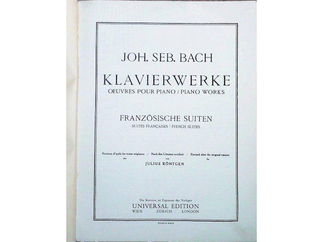 Johann Sebastian Bach ➡️ Klavierwerke ➡️ Retko