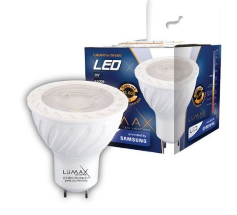 LED SIJALICA LUMAX 6W MR16 3000K ZUTA 480LM CIP