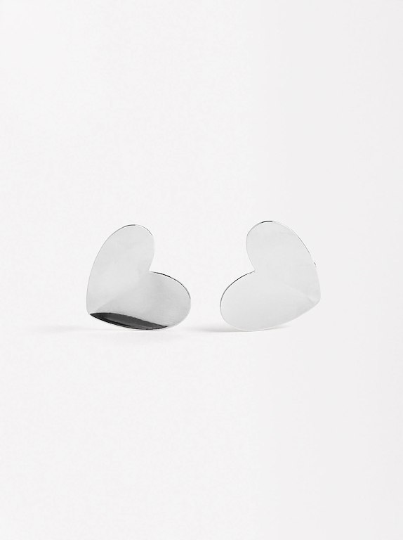 Concave Heart Earrings