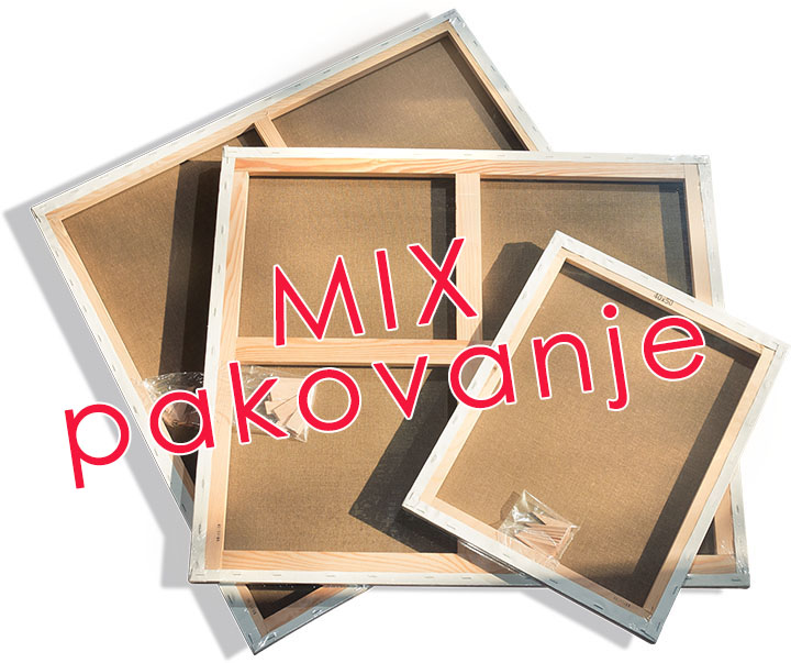 MIX pakovanje 3 platna 3 dimenzije | različite dimenzije