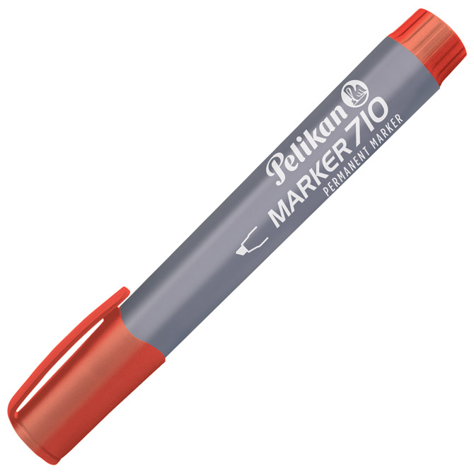Marker permanentni kosi vrh 710 Pelikan 817950 crveni