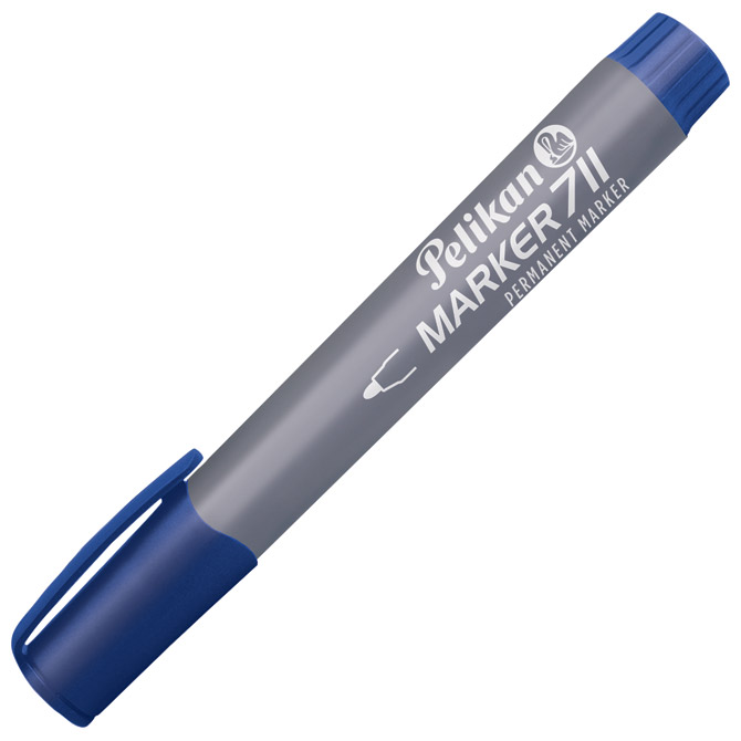 Marker permanentni okrugli vrh 711 Pelikan 817905 plavi