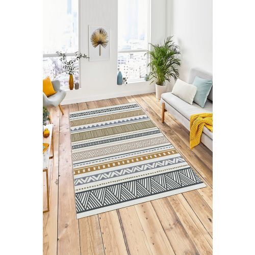 Conceptum Hypnose W1079 - Šareni tepih više boja (120 x 180 cm)