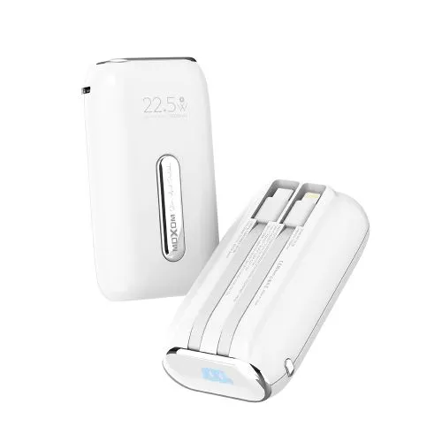 Power Bank prenosiva baterija Moxom MX-PB108 brzo punjenje PD20W SCP22.5W 10000mAh 3.0A beli (MS)