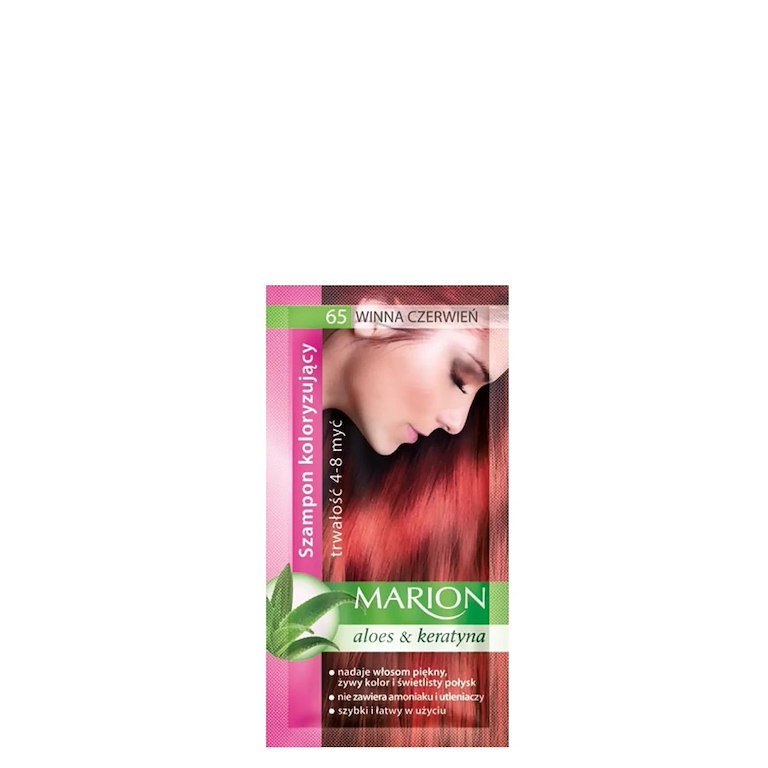 MARION COLOR ŠAMPON 40ML ALOE&KERATIN 65 WINE RED