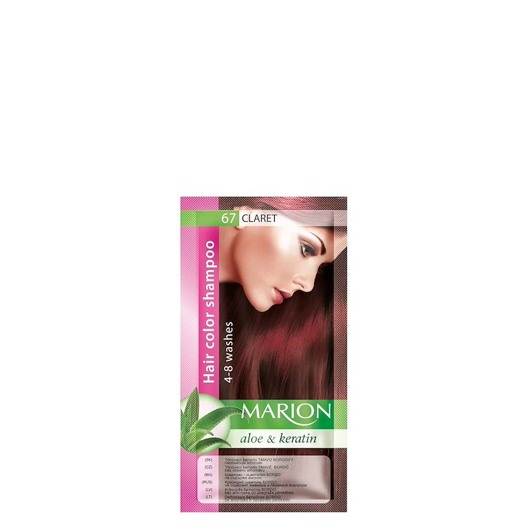 MARION COLOR ŠAMPON 40ML ALOE&KERATIN 67 CLARET