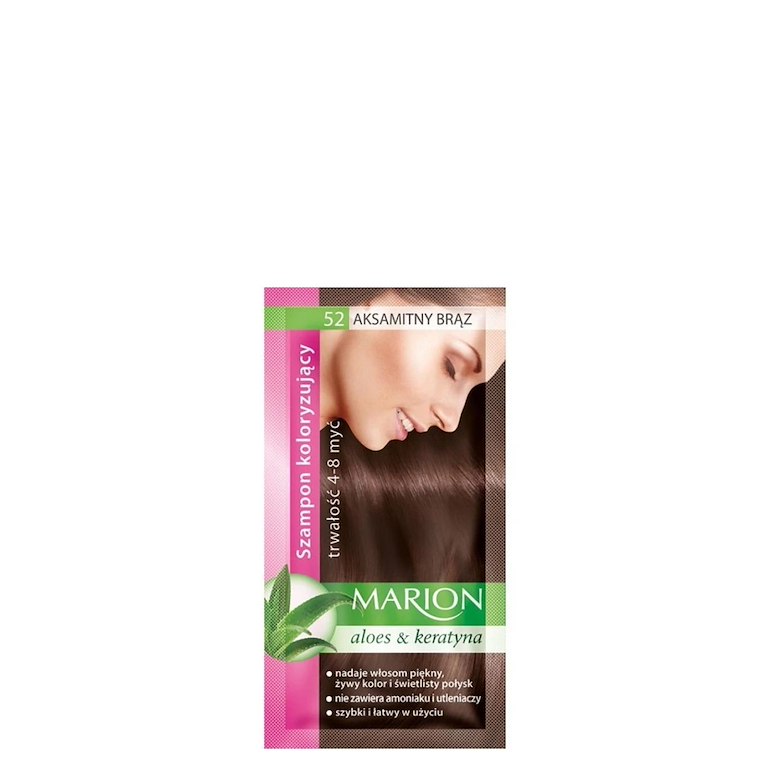 MARION COLOR ŠAMPON 40ML ALOE&KERATIN 52 VELVET BROWN