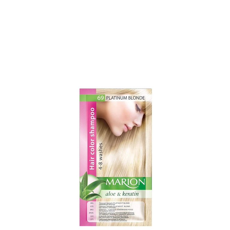 MARION COLOR ŠAMPON 40ML ALOE&KERATIN 69 PLATINUM BLONDE