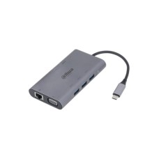 DAHUA TC39 Docking station i čitačŸ smart kartica 9u1, USB-C 3.1 na 1xHDMI, 1xVGA, 3xUSB3.0, 1xLAN (RJ45), 1xSD, 1xTF, 1xPD