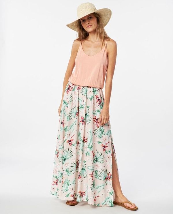 DRESS RIP CURL MAXI DRESS PAPEETE LIGHT PINK