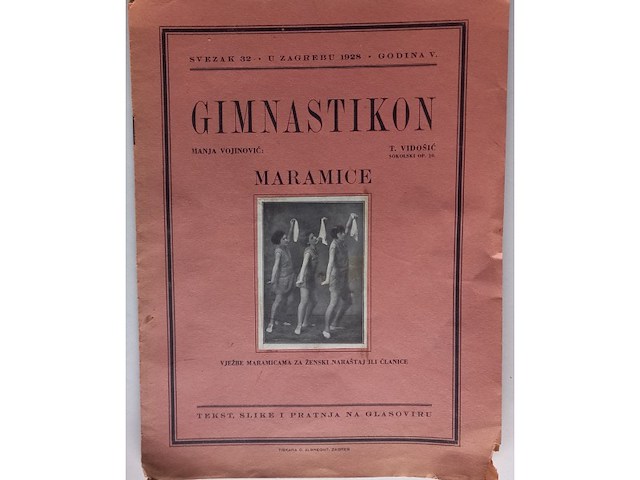 GIMNASTIKON MARAMICE 1928. Sokolske vežbe