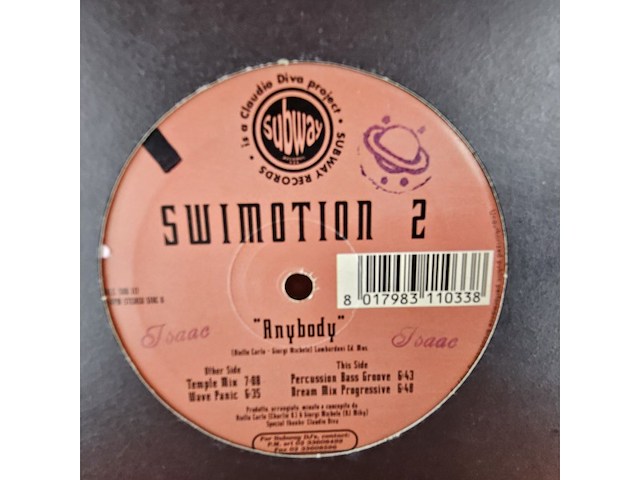 Swimotion 2* ‎– Anybody, LP, Maxi