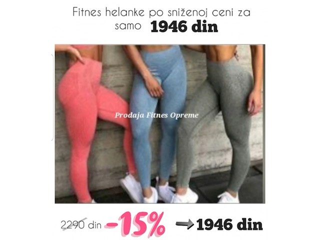 Fitnes helanke NOVO