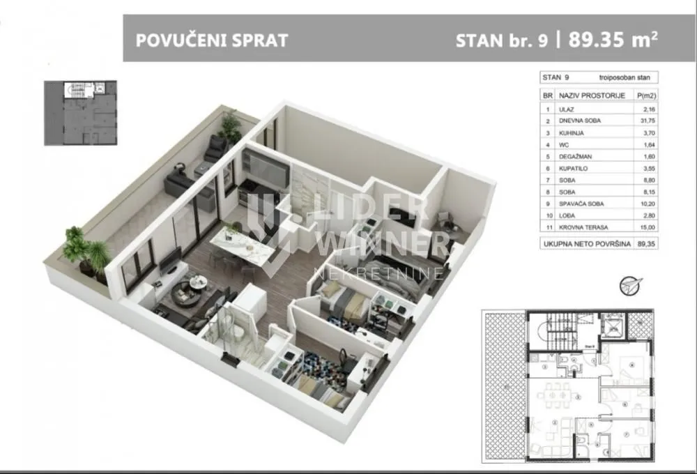 Prodaja, trosoban stan, 89m2, Cvetkova Pijaca, Zvezdara, Beograd