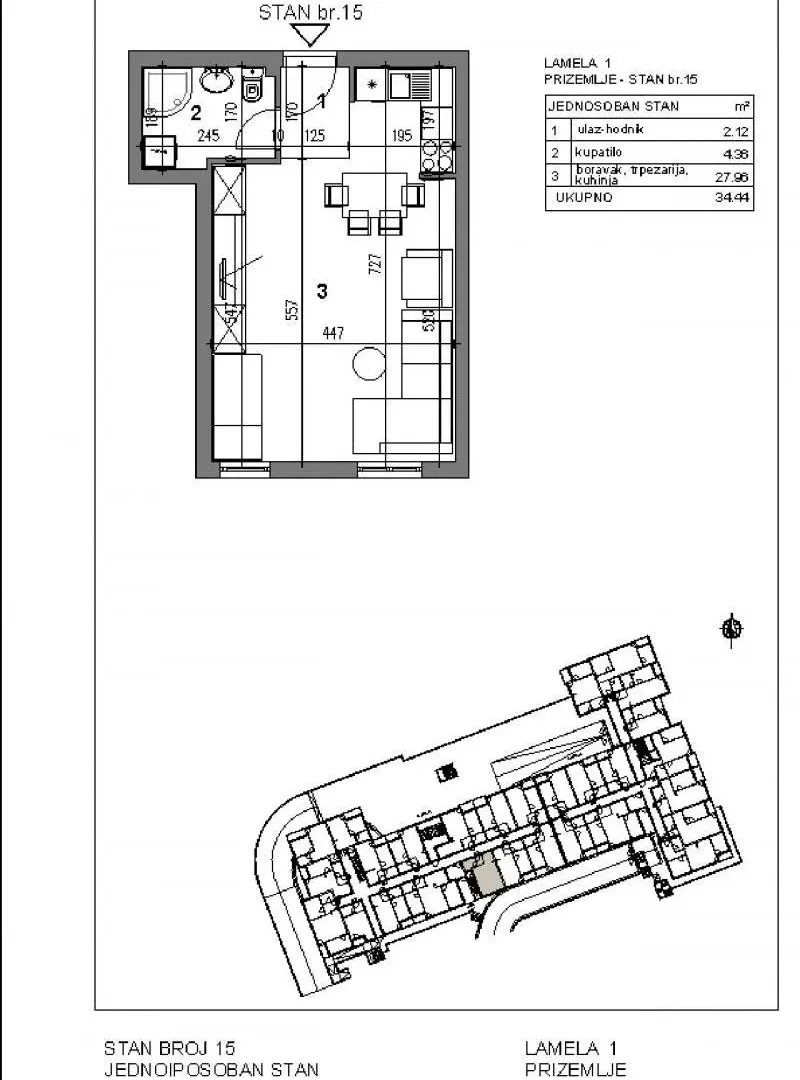 Prodaja, jednosoban stan, 42m2, Mirijevo, Beograd