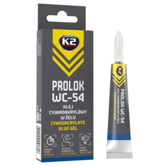 Lepak Prolok WC-54, cijanoakrilni lepak gel 20g – K2 021229