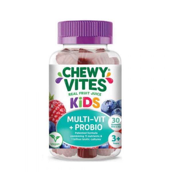 Chewy Vites kids multi-vit+probiotik 30kom