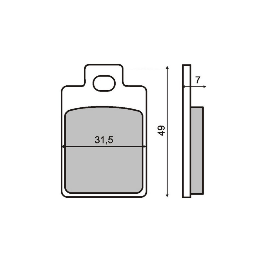 Kočione pločice Piaggio Sfera 50 Rst 1995 1996